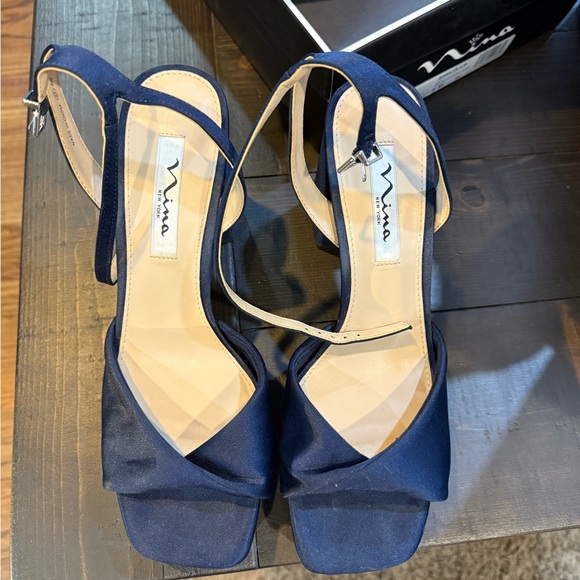 Nina | Shoes | Nina Womens Elegant Navy Heels | Poshmark